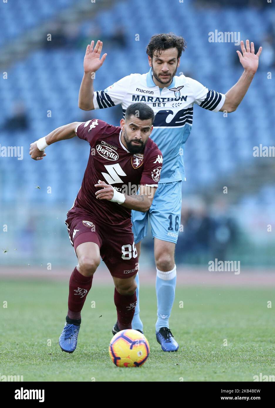 Ss Lazio v Torino Fc - Serie A Tomas Rincon of Torino and Marco Parolo ...