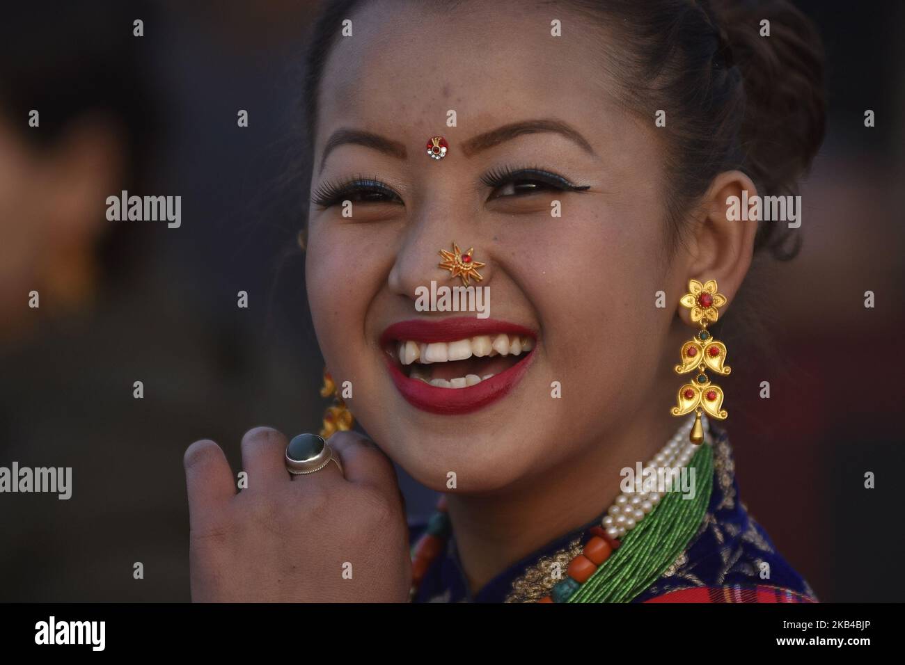 Gurung traditional attire hi-res stock photography and images - Alamy