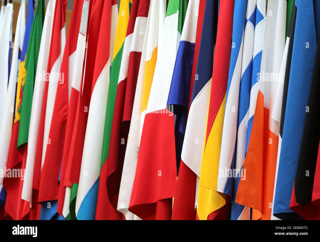 background of many coloring fabric flags of nations Stock Photo - Alamy