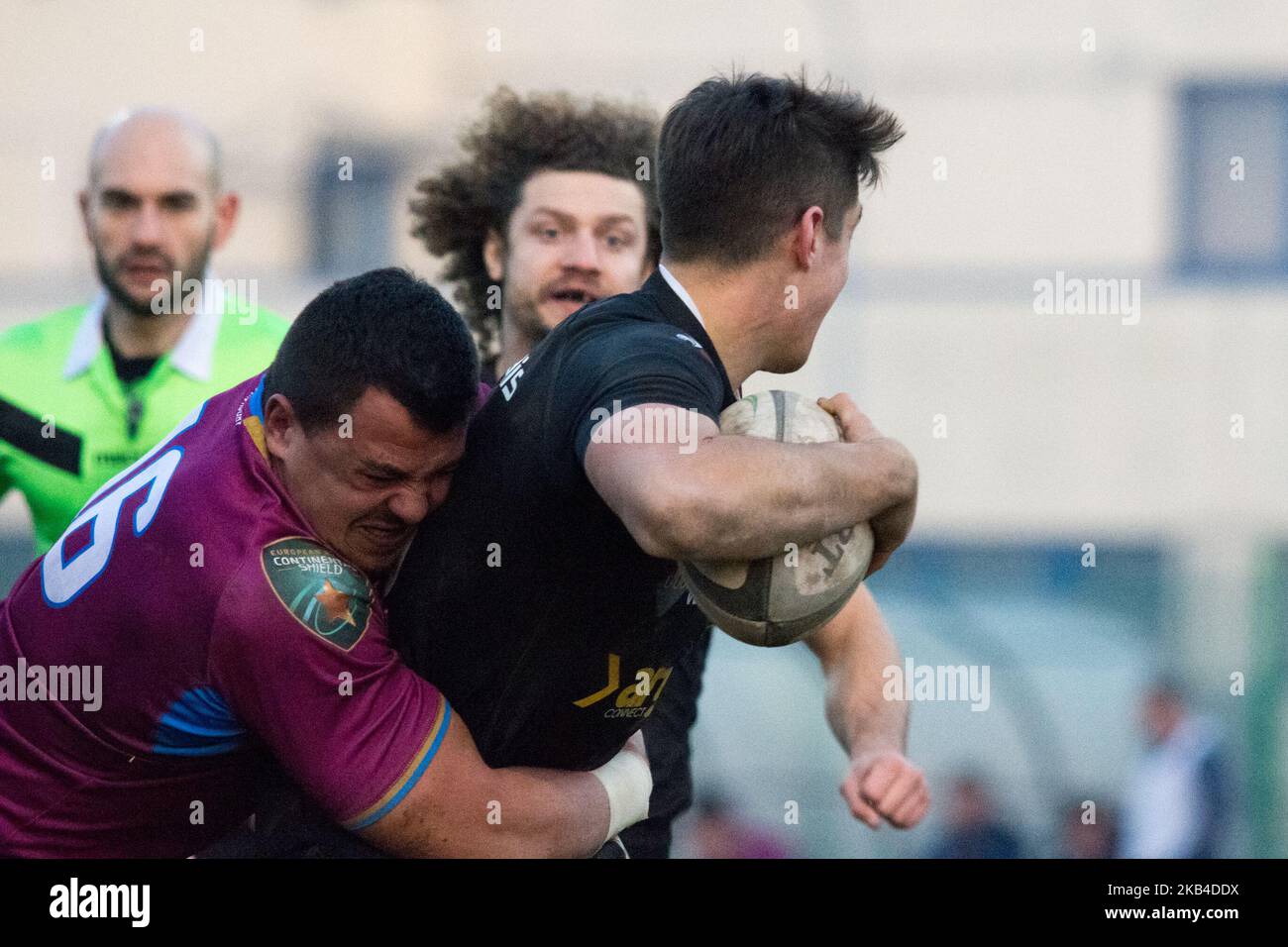 Amar Kudin, Luca Zini in action during Italian Championship Rugby Top ...