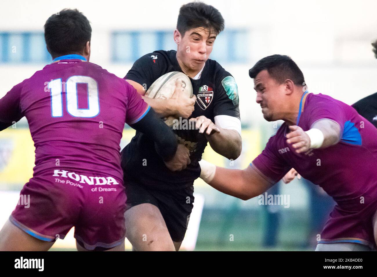 James, Nicholas Ambrosini, Luca Zini,Amar Kudin in action during ...