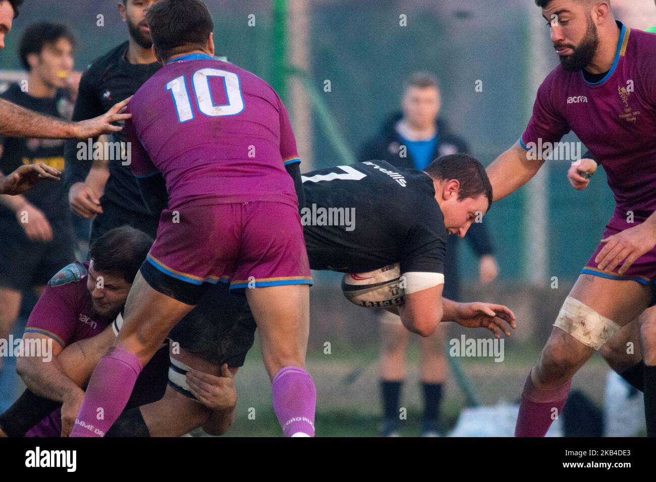 James Nicholas Ambrosini in action during Italian Championship Rugby ...
