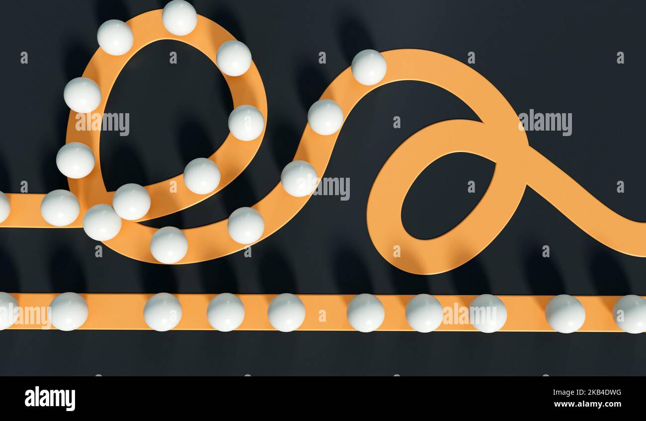 Straight line verses winding route. Path to success. Business strategic ...
