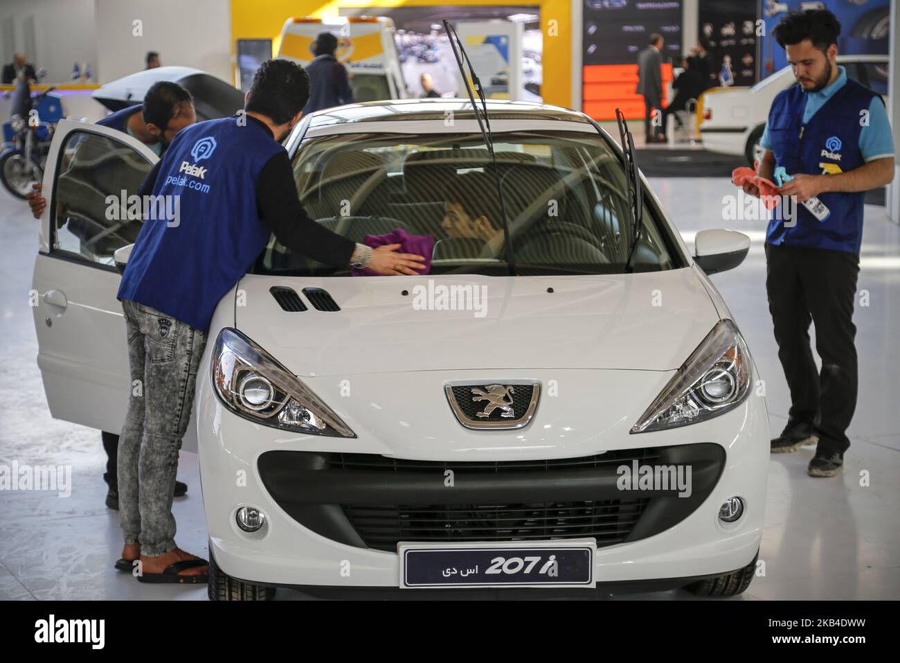 People visit The 2019 Tehran Auto Show at Shahr-e Aftab International ...