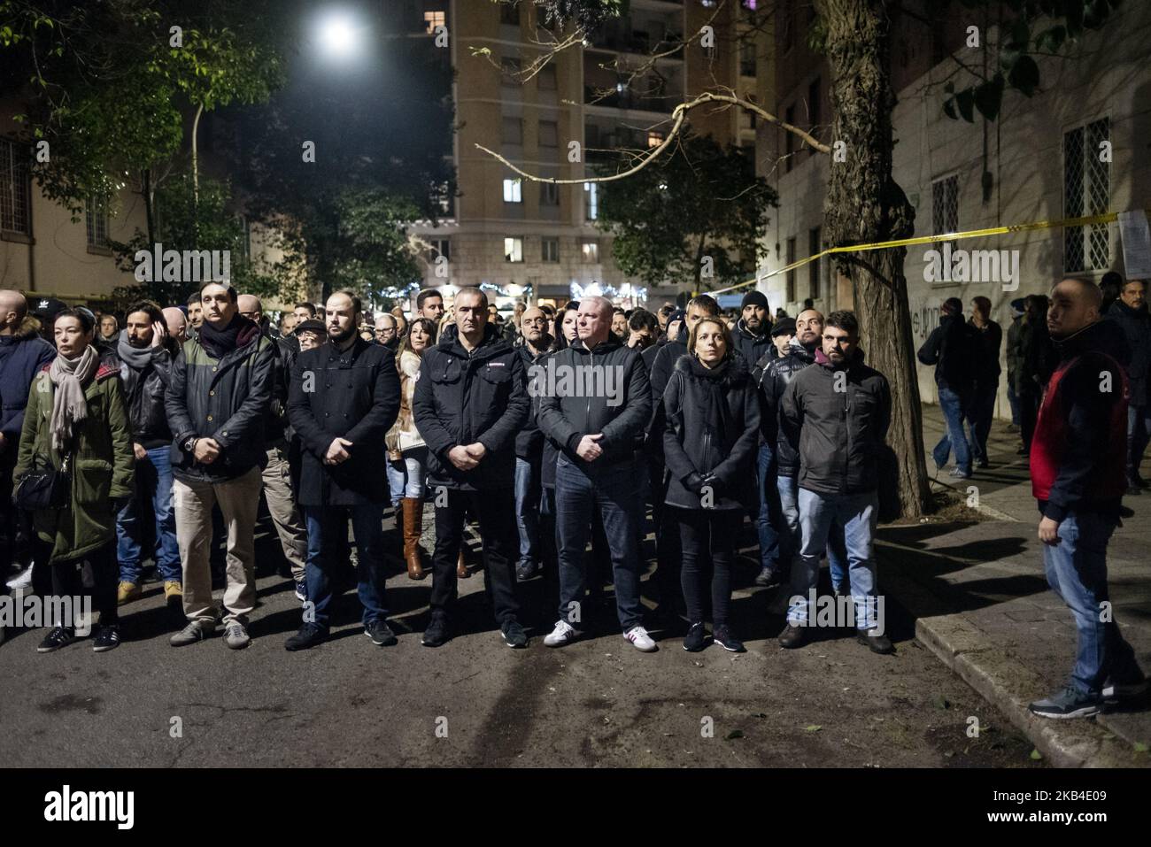 Casapound far-right wing militants gather in front of former MSI ...