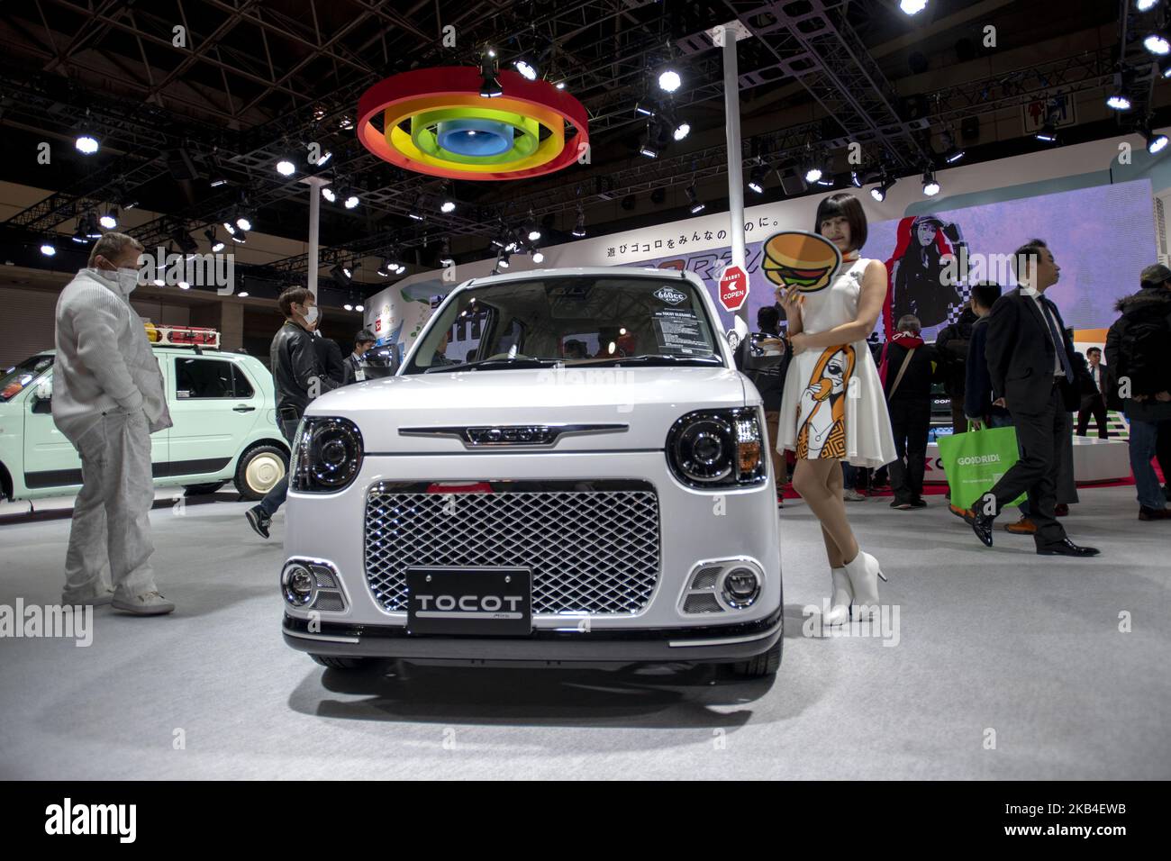 The Daihatsu Tocot is displayed at the Daihatsu booth of the Tokyo Auto ...