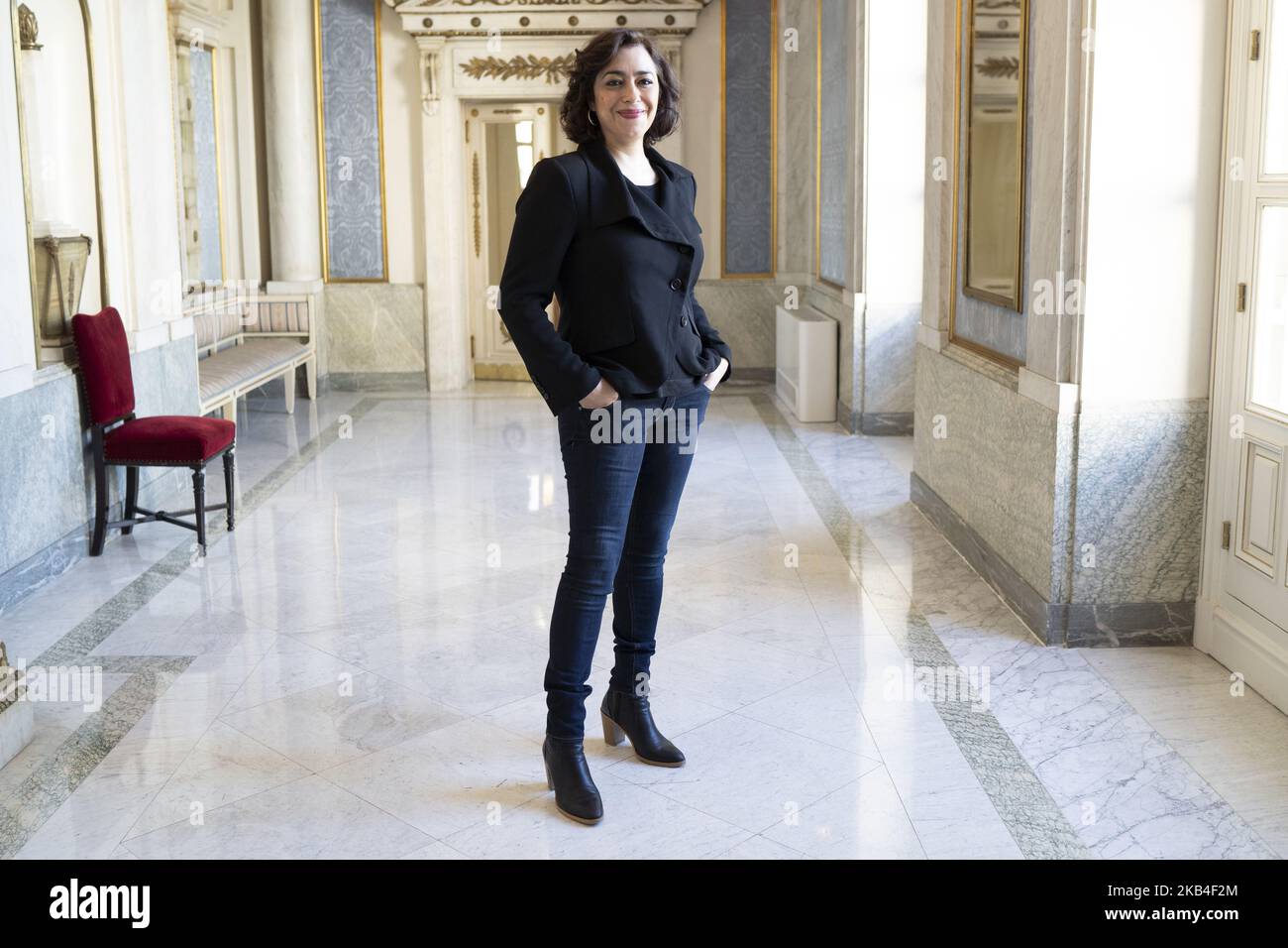 The actress Maria Isasi poses during the session of portraits on ...