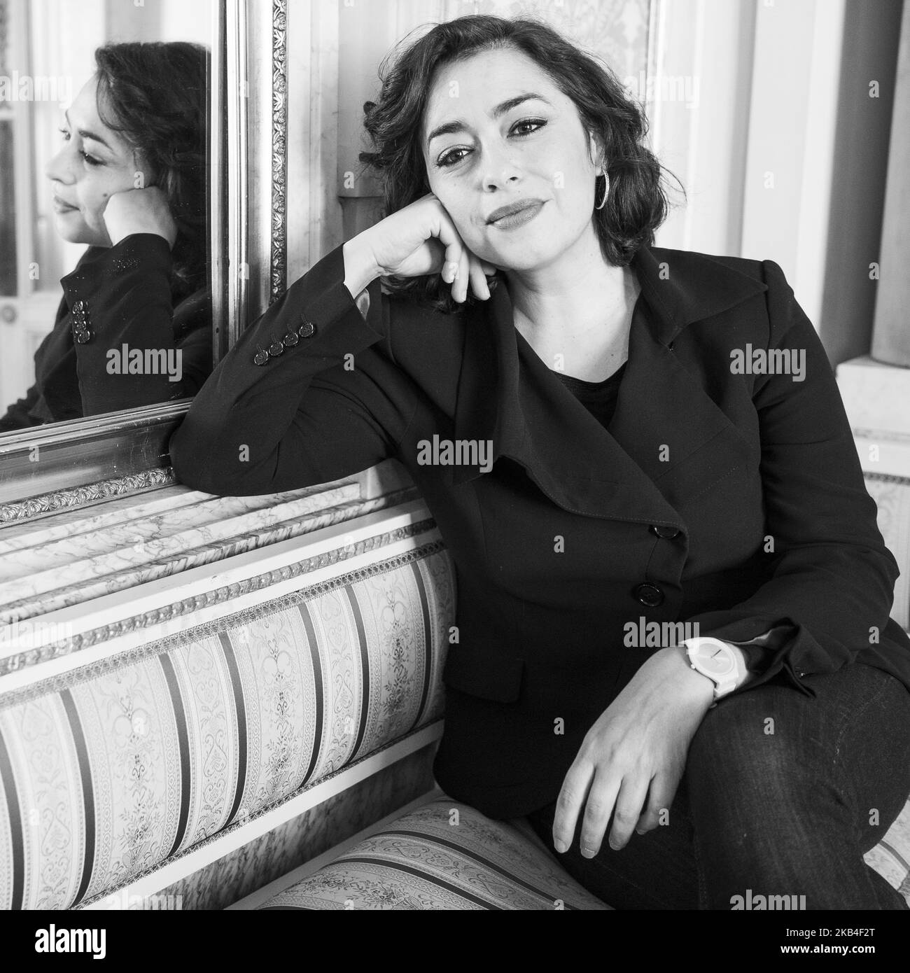 The actress Maria Isasi poses during the session of portraits on ...