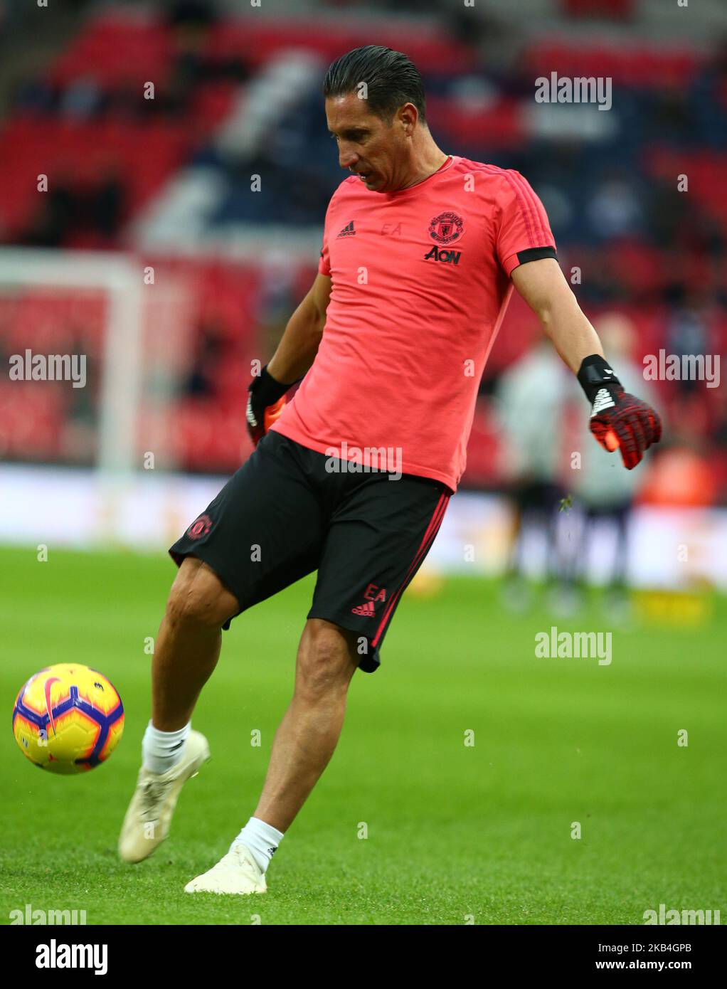 London, England - January 13, 2019 Emilio Alvarez Goalkeeping coach of ...