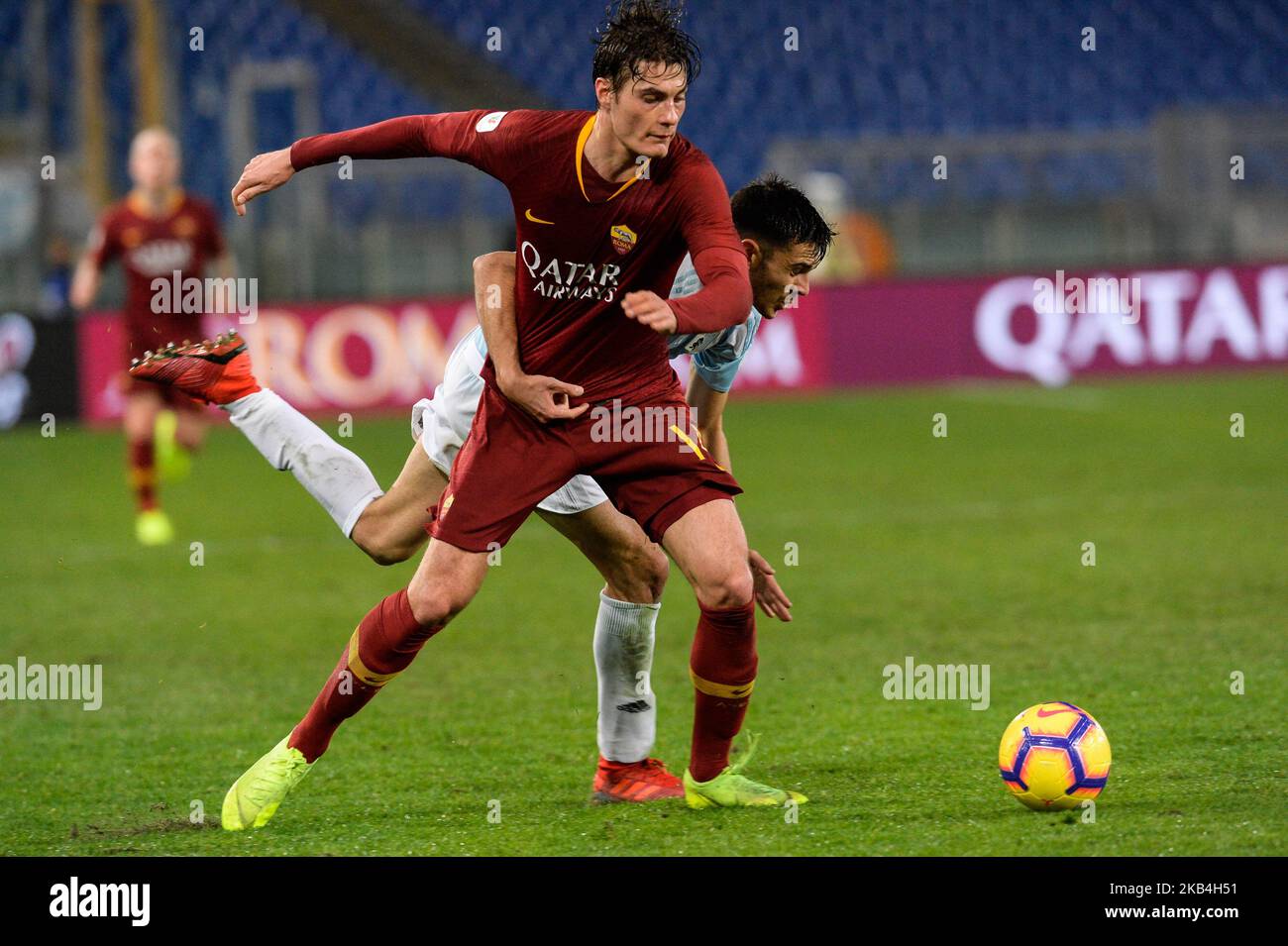 Patrik Schick during the Italian Cup football match between A.S. Roma ...