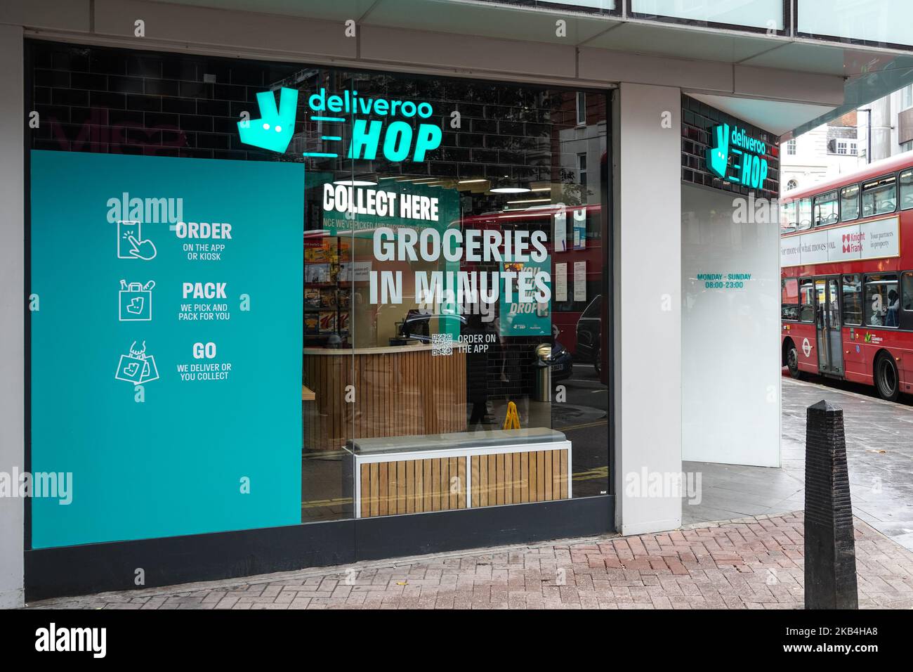 Deliveroo Hop store on New Oxford Street, London, England, United Kingdom, UK Stock Photo - Alamy