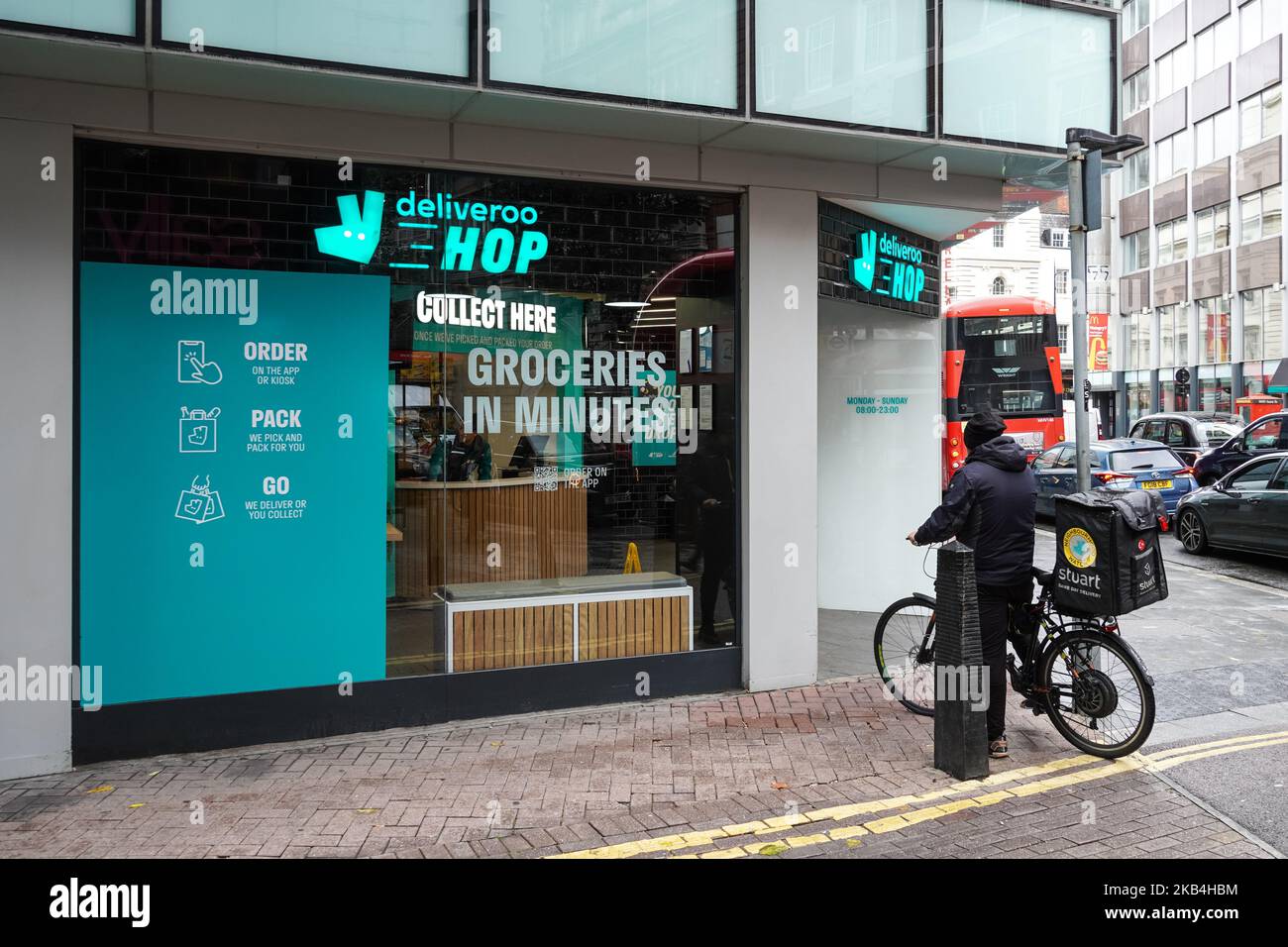 Deliveroo Hop store on New Oxford Street, London, England, United ...