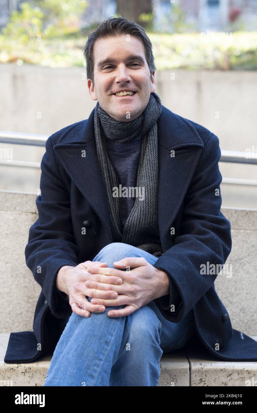 Felix Randau attends Otzi, El Hombre De Hielo photocall at Museo ...