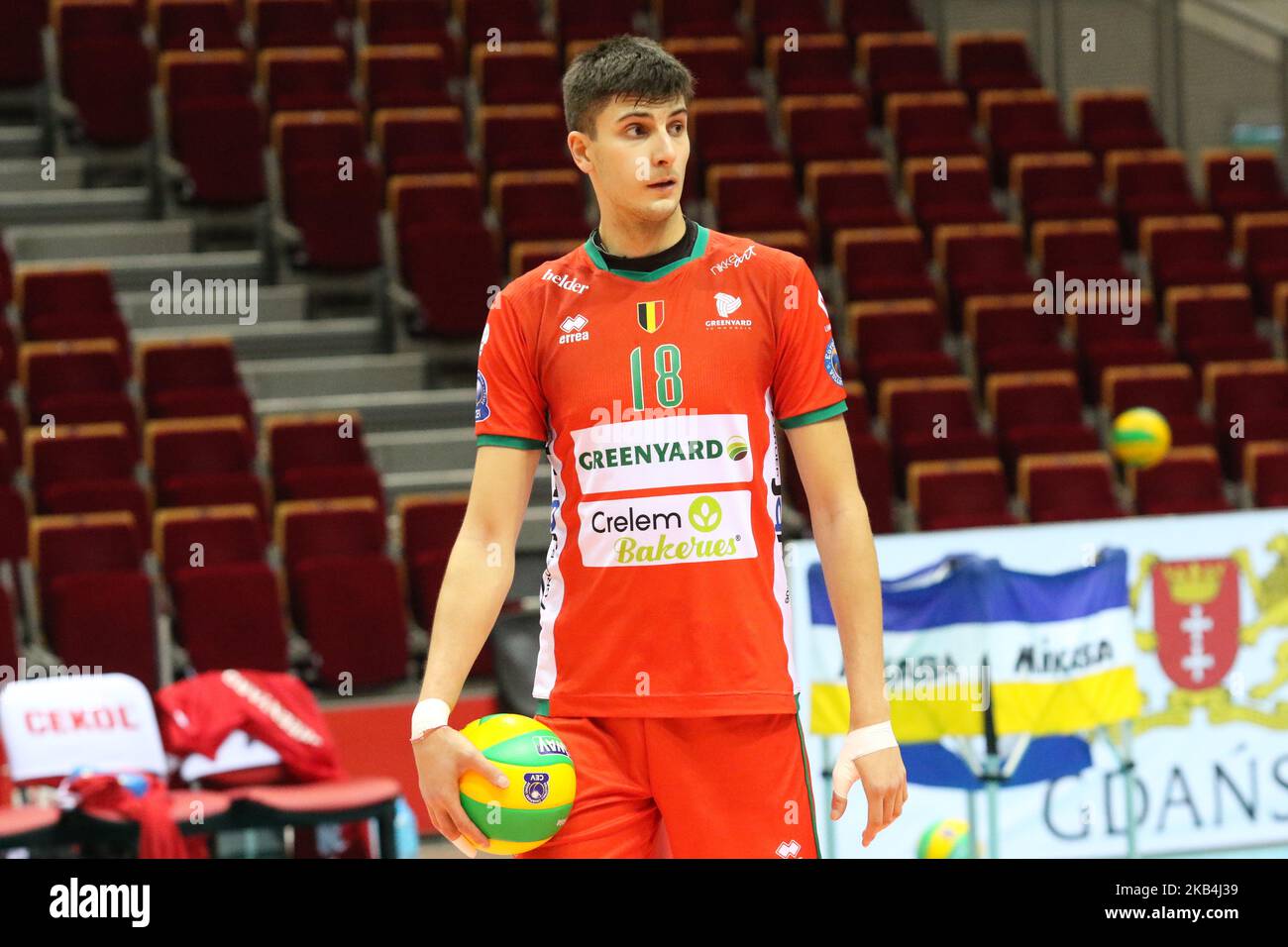 Greenyard maaseik volleyball trefl gdansk game match ergo arena sports hi-res stock photography ...