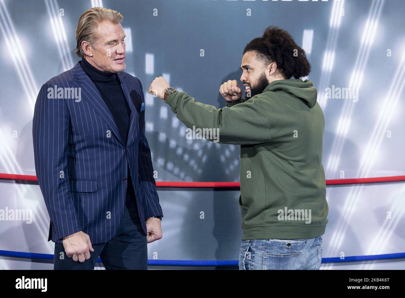 Swede actor Dolph Lundgren and american director Steven Caple Jr ... Swede actor Dolph Lundgren and american director Steven Caple Jr ...