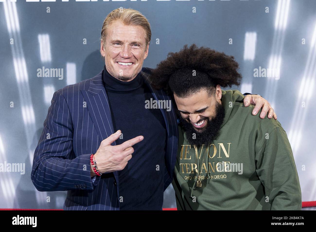 Swede actor Dolph Lundgren and american director Steven Caple Jr ... Swede actor Dolph Lundgren and american director Steven Caple Jr ...