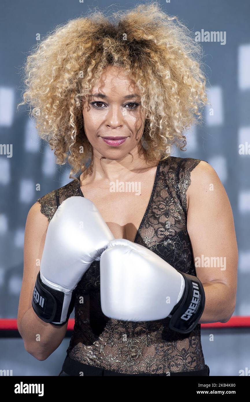 Actress Mary Ruiz attends to premiere of Creed 2 at Kinepolis Diversia ...