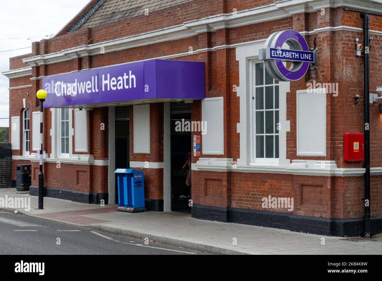 Elizabeth line station entrance hi-res stock photography and images - Alamy