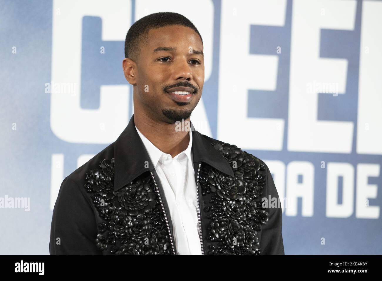 Michael B. Jordan attends the Creed II photocall at Villamagna Hotel in ...