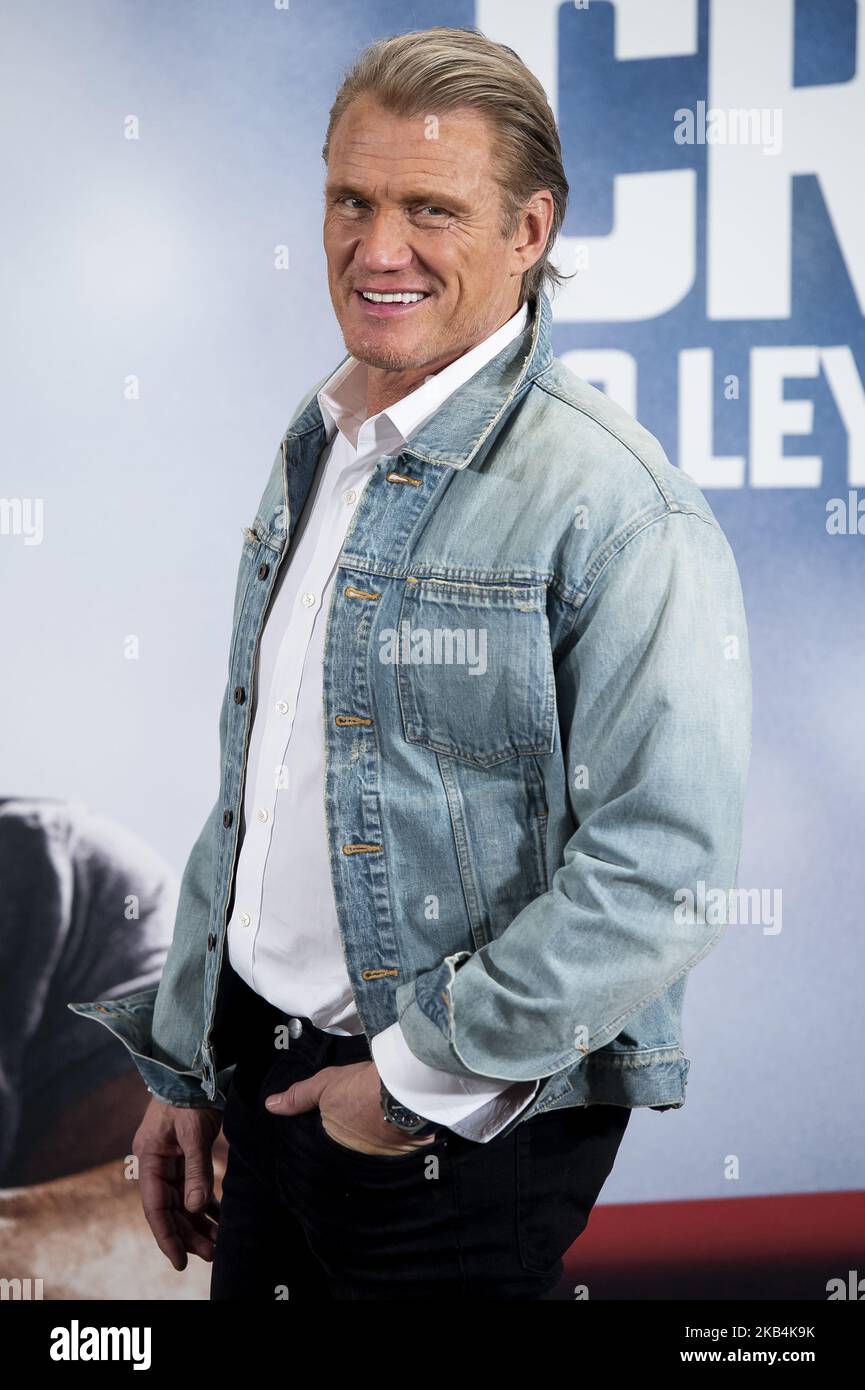 Swede actor Dolph Lundgren attends the photocall of Creed 2 at Villa ...