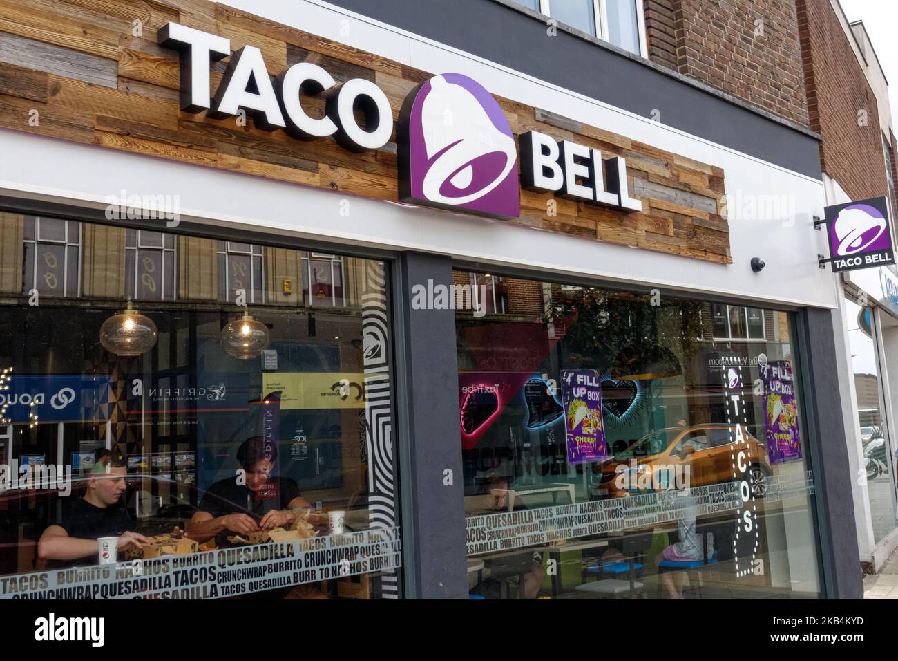 Taco Bell chain fast food restaurant in Hornchurch, Essex, England ...