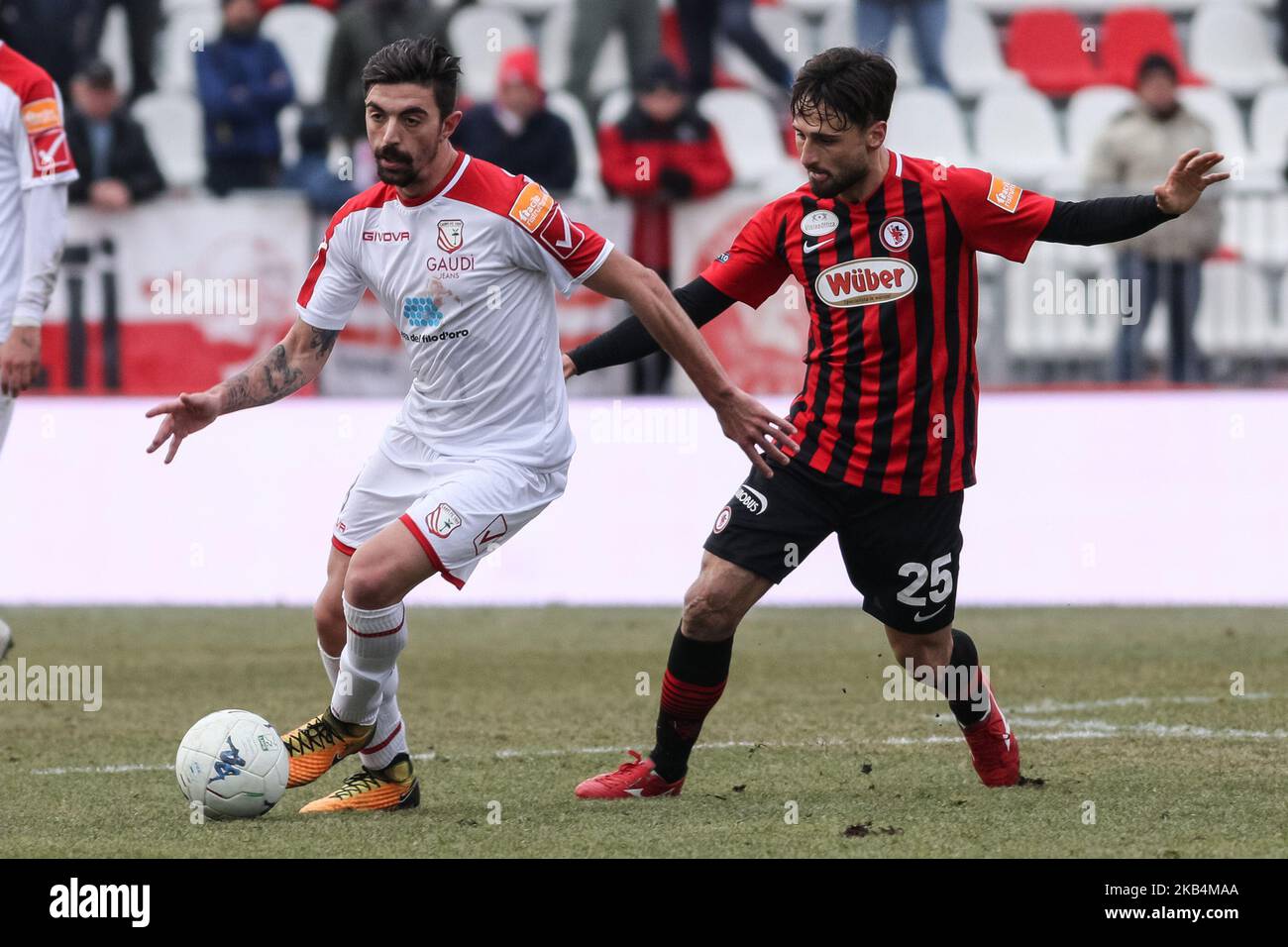 Mattia Vitale and Alberto Gerbo during the Serie B match between Carpi ...