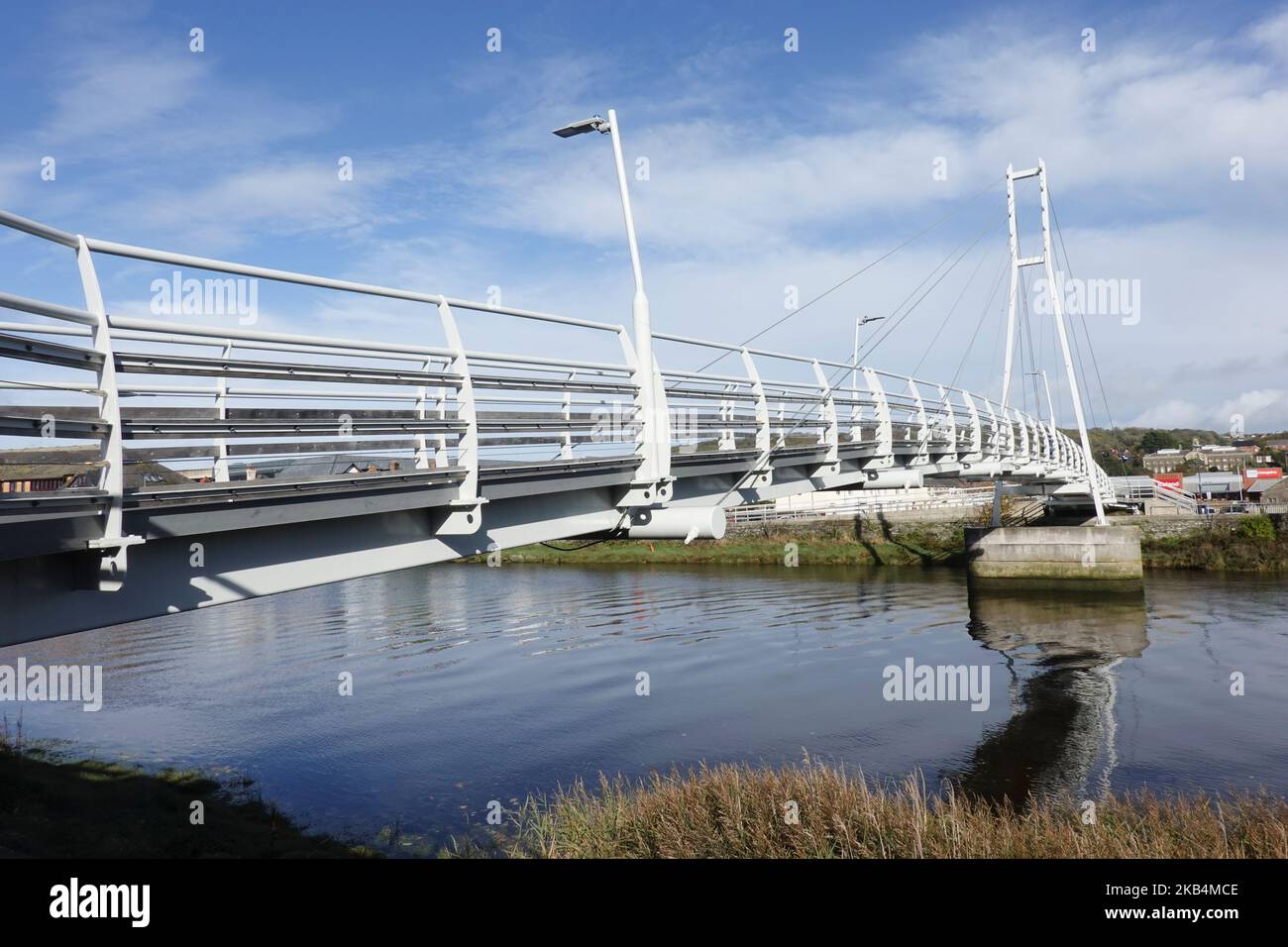 Trefechan Footbridge - 2 Stock Photo - Alamy