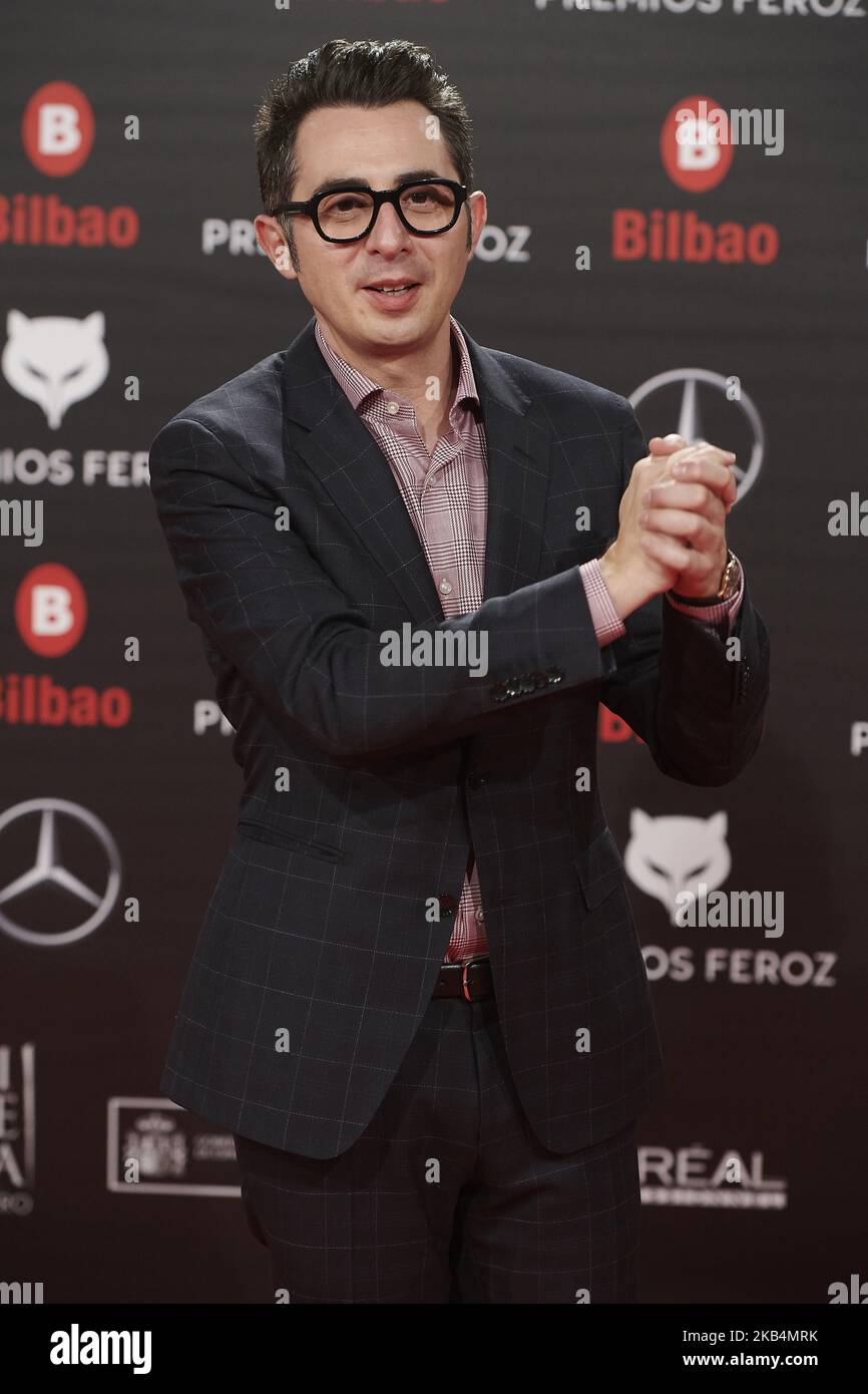 Berto Romero attends the Feroz Awards 2019 Red Carpet at Bilbao Arena ...
