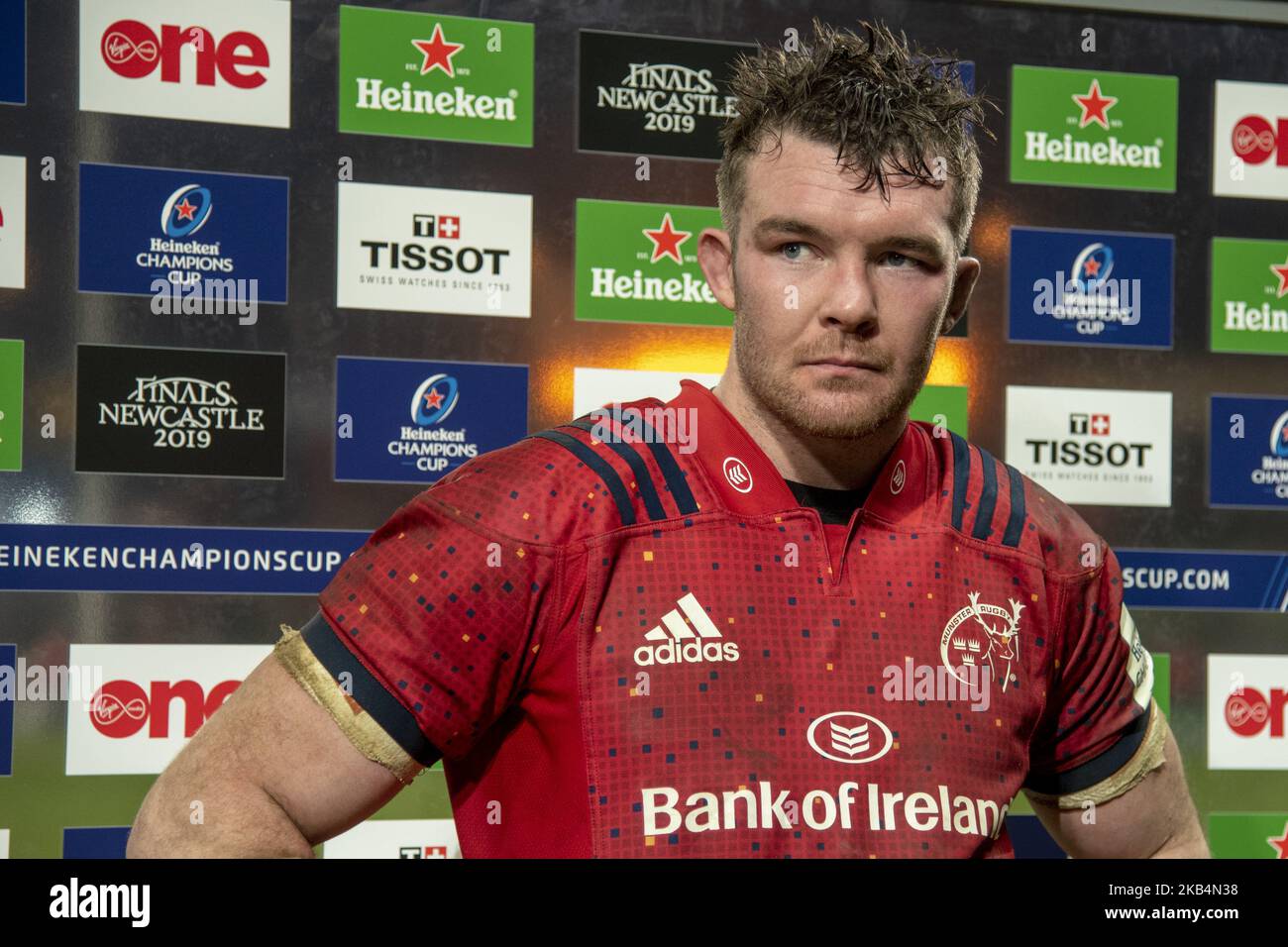 Captain Peter O'Mahony of Munster pictured before the interview during ...