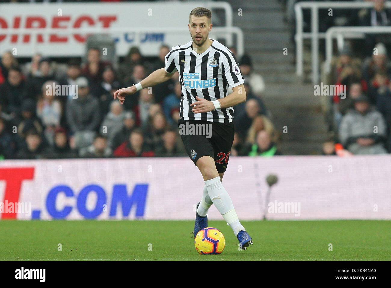 Newcastle United's Florian Lejeune during the Premier League match ...