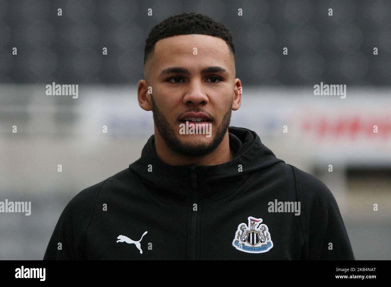 Newcastle United's Jamal Lascelles arrives before the Premier League ...