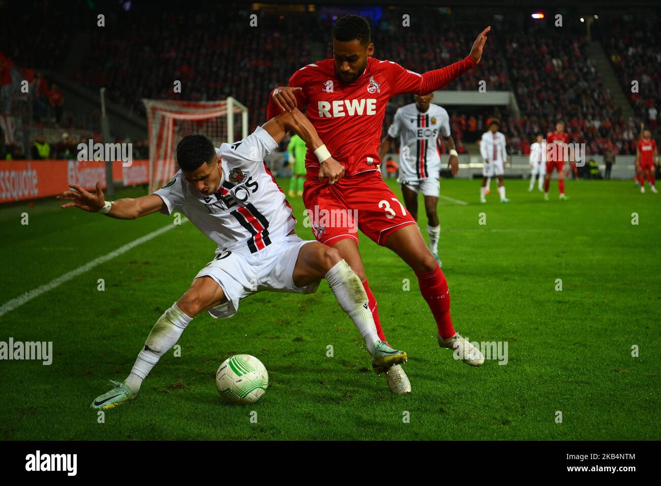 GERMANY, COLOGNE - NOVEMBER 3, 2022: Youcef Atal, Linton Maina. The ...