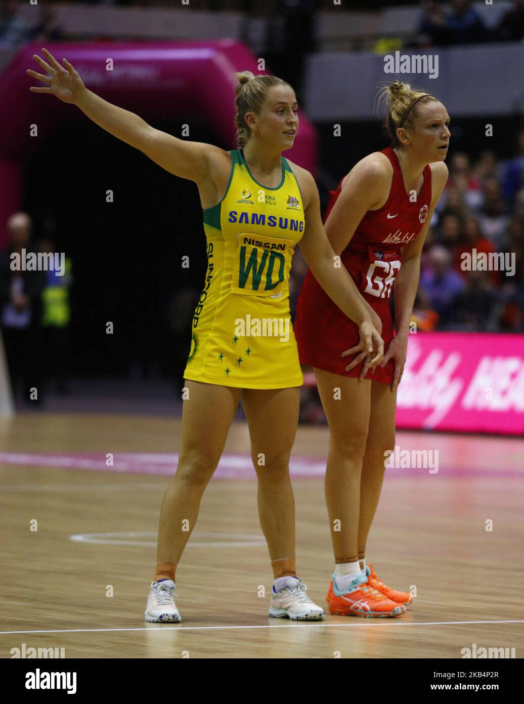Jamie-Lee Price of Ausralia During Netball Quad Series Vitality Netball ...