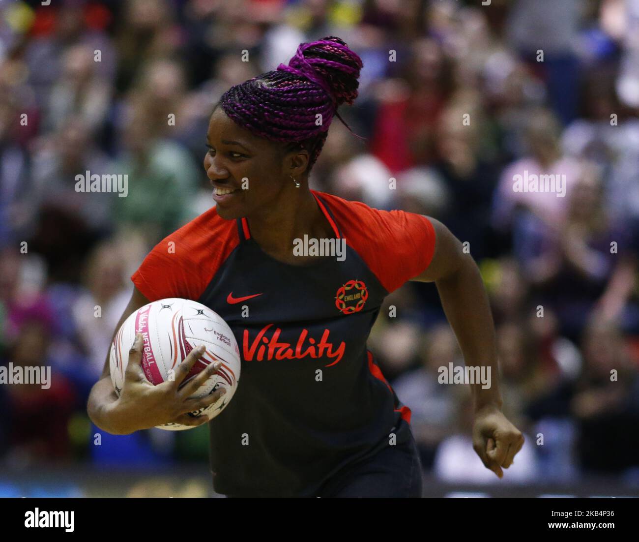 Ama Agbeze of London Pulse and England Roses During Netball Quad Series ...