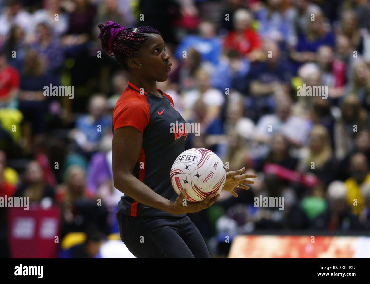 Ama Agbeze of London Pulse and England Roses During Netball Quad Series ...