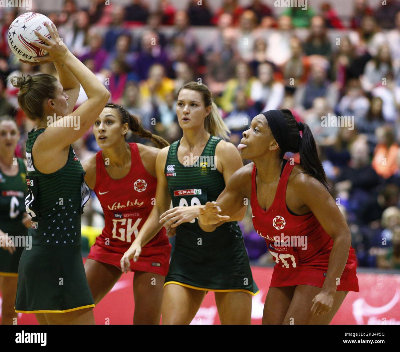 Eboni Usoro-Brown of England Roses During Netball Quad Series Vitality ...