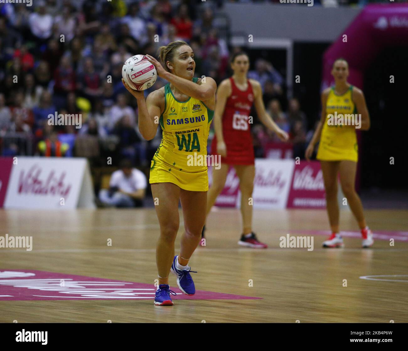 Liz Watson of Australia Diamonds During Netball Quad Series Vitality ...