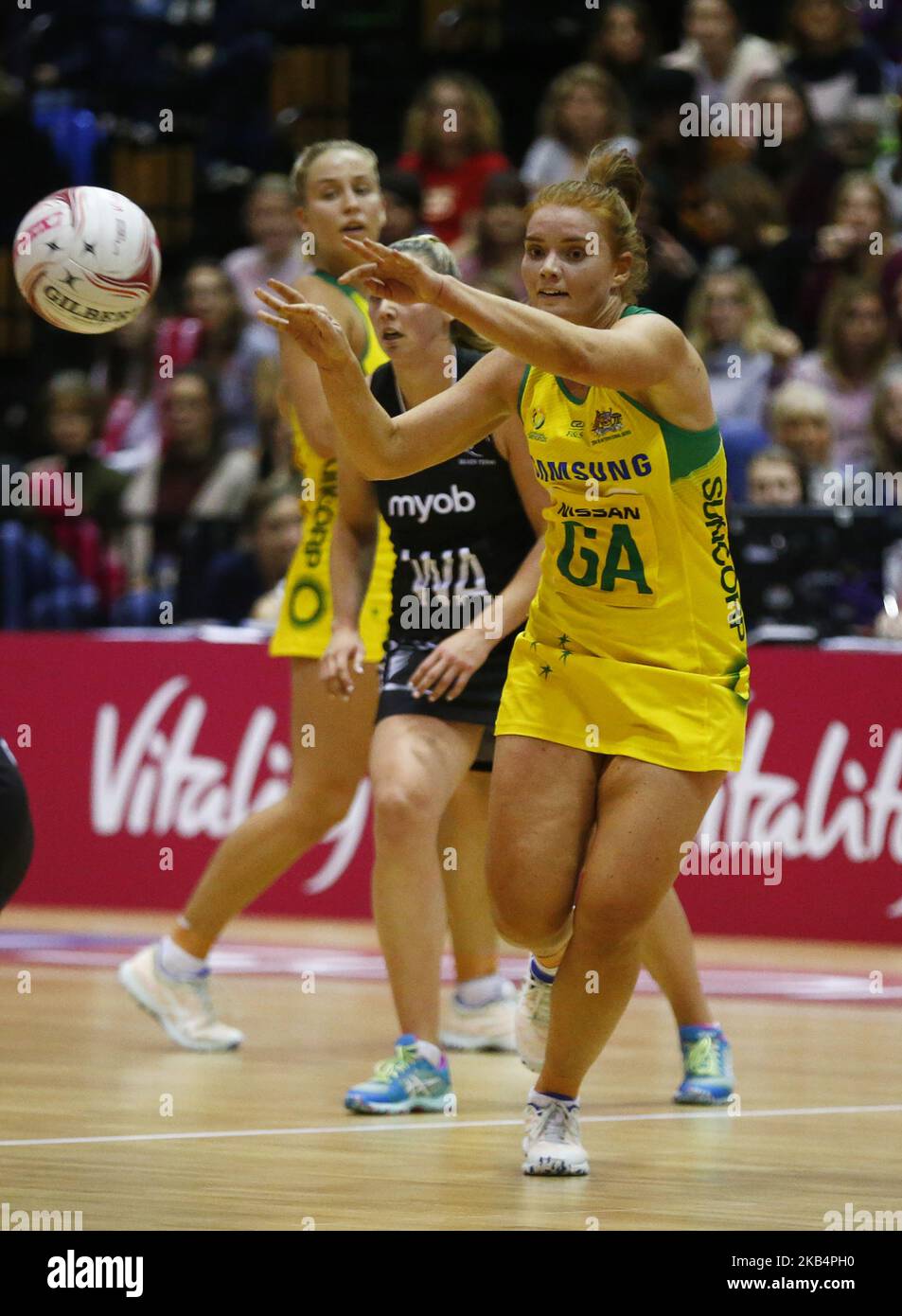 Stephanie Wood of Australia Diamonds During Netball Quad Series ...