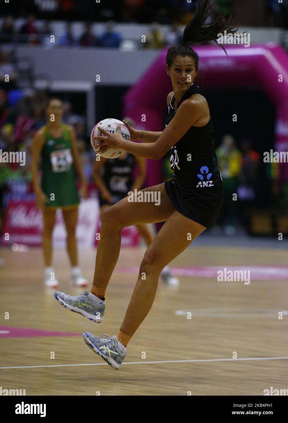 Ameliaranne Ekenasio of New Zealand Silver Ferns During Netball Quad ...