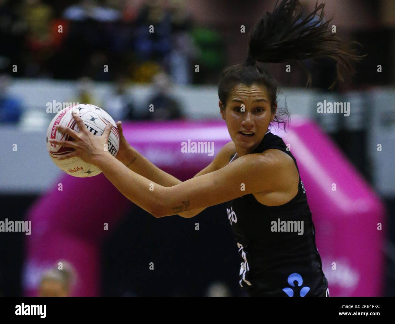 Ameliaranne Ekenasio of New Zealand Silver Ferns During Netball Quad ...