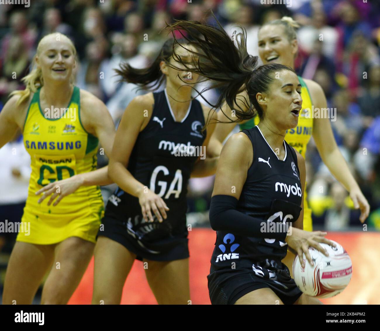 Maria Folau of New Zealand Silver FernsDuring Netball Quad Series ...