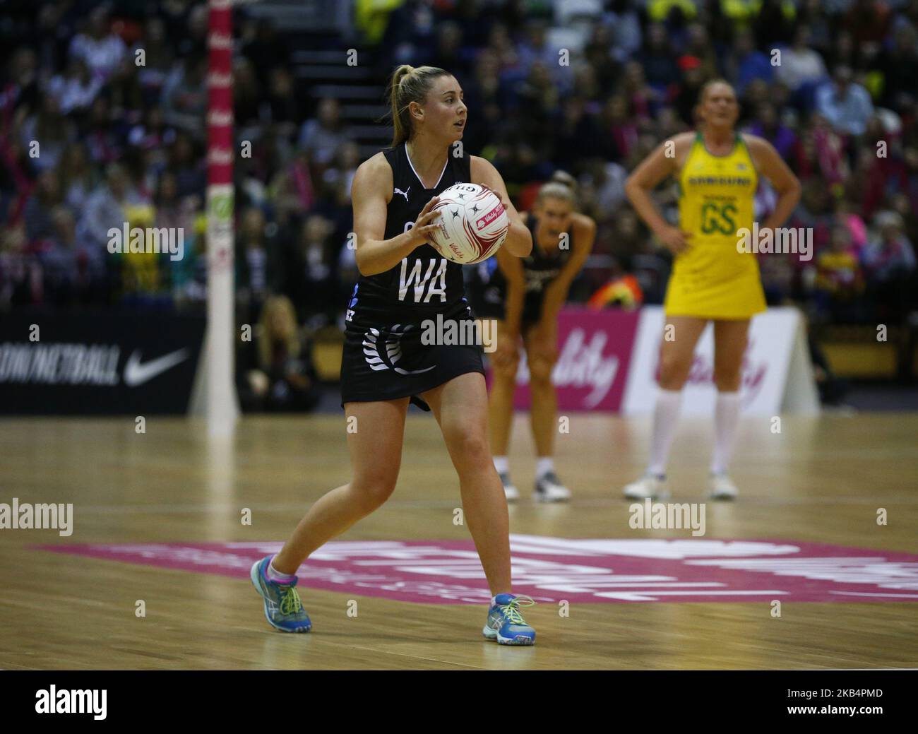 Gina Crampton of New Zealand Silver Ferns During Netball Quad Series ...