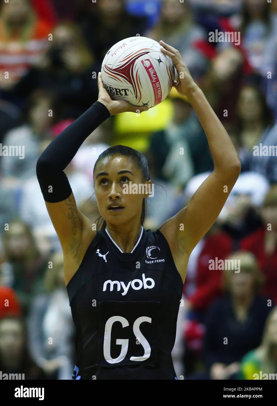 Maria Folau of New Zealand Silver FernsDuring Netball Quad Series ...