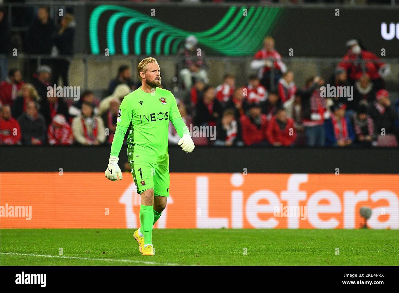 GERMANY, COLOGNE - NOVEMBER 3, 2022: Kasper Schmeichel. The match of ...