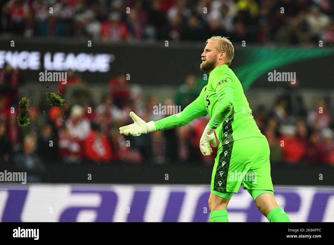 GERMANY, COLOGNE - NOVEMBER 3, 2022: Kasper Schmeichel. The match of ...