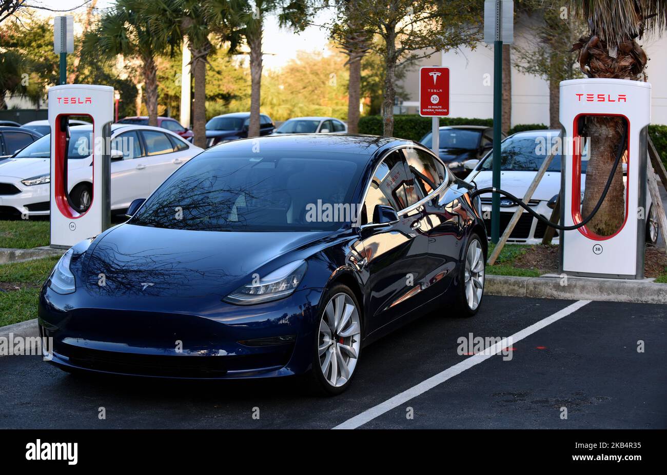 January 20, 2019 - Altamonte Springs, Florida, United States - A Tesla ...