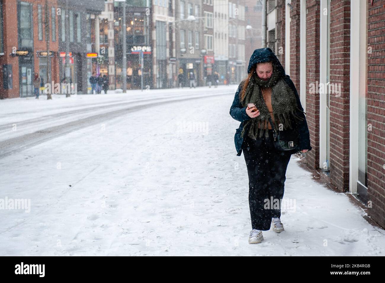 January 22nd, Nijmegen. Around noon a big snowfall took place in many ...