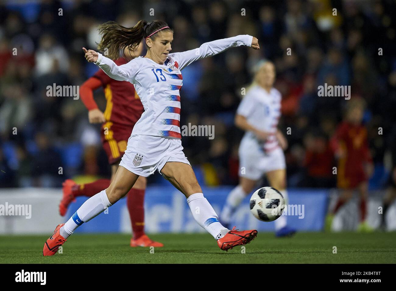 Alex Morgan (Orlando Pride) of USA in action during the friendly match ...