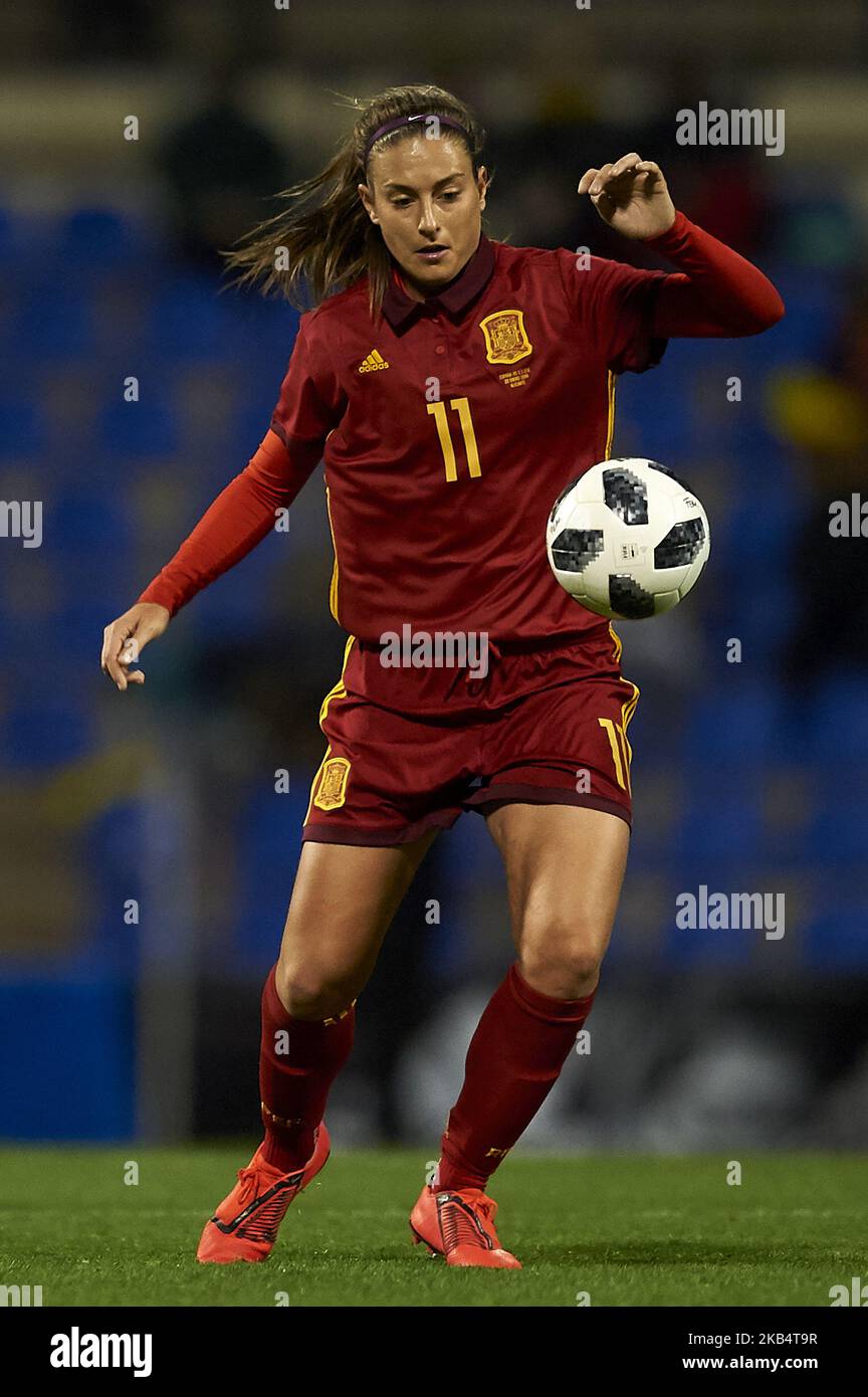 Friendly soccer football spain usa women alexia putellas hi-res stock ...