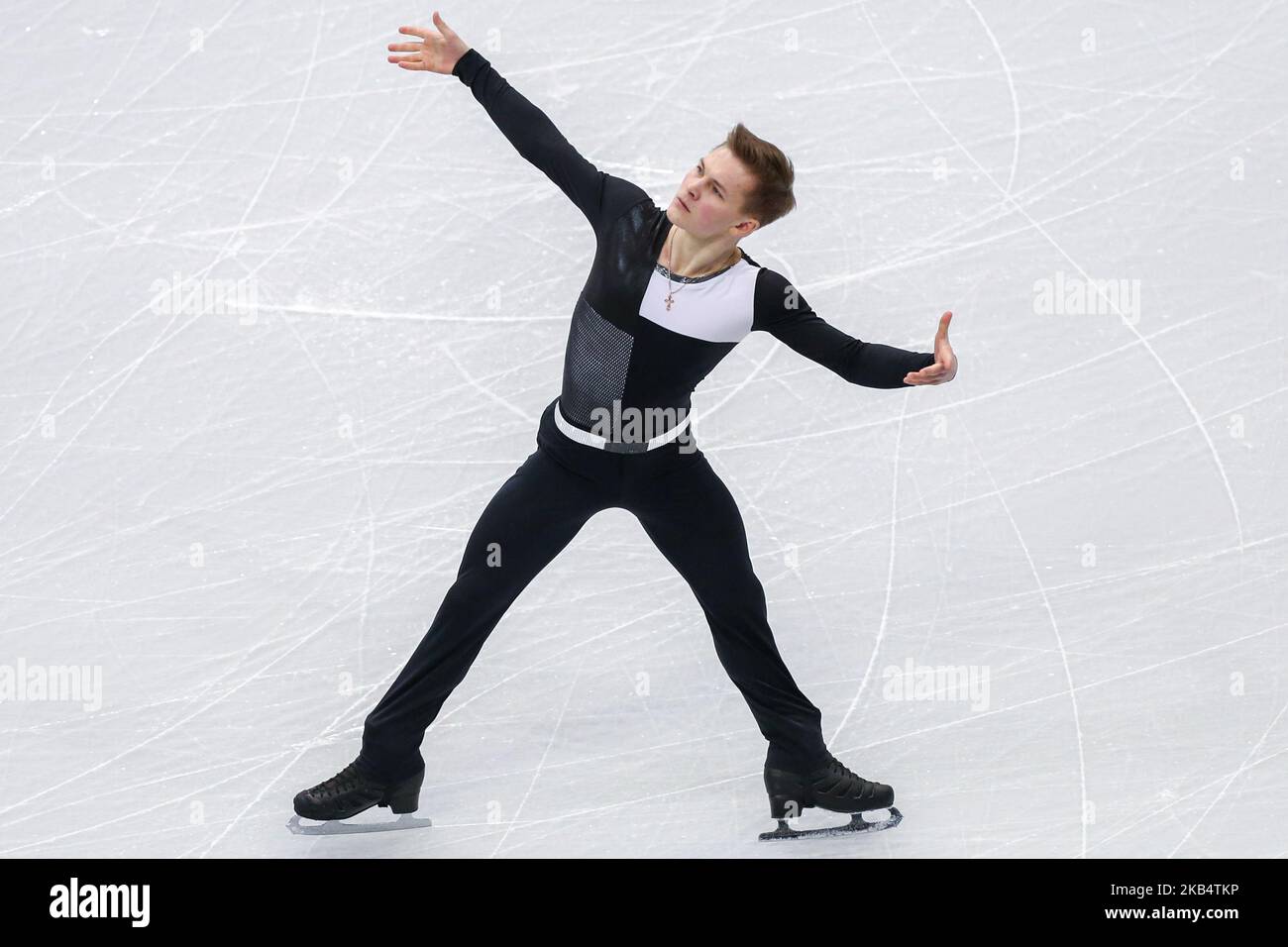 Mikhail Kolyada of Russia performs in the men's short program at the ...